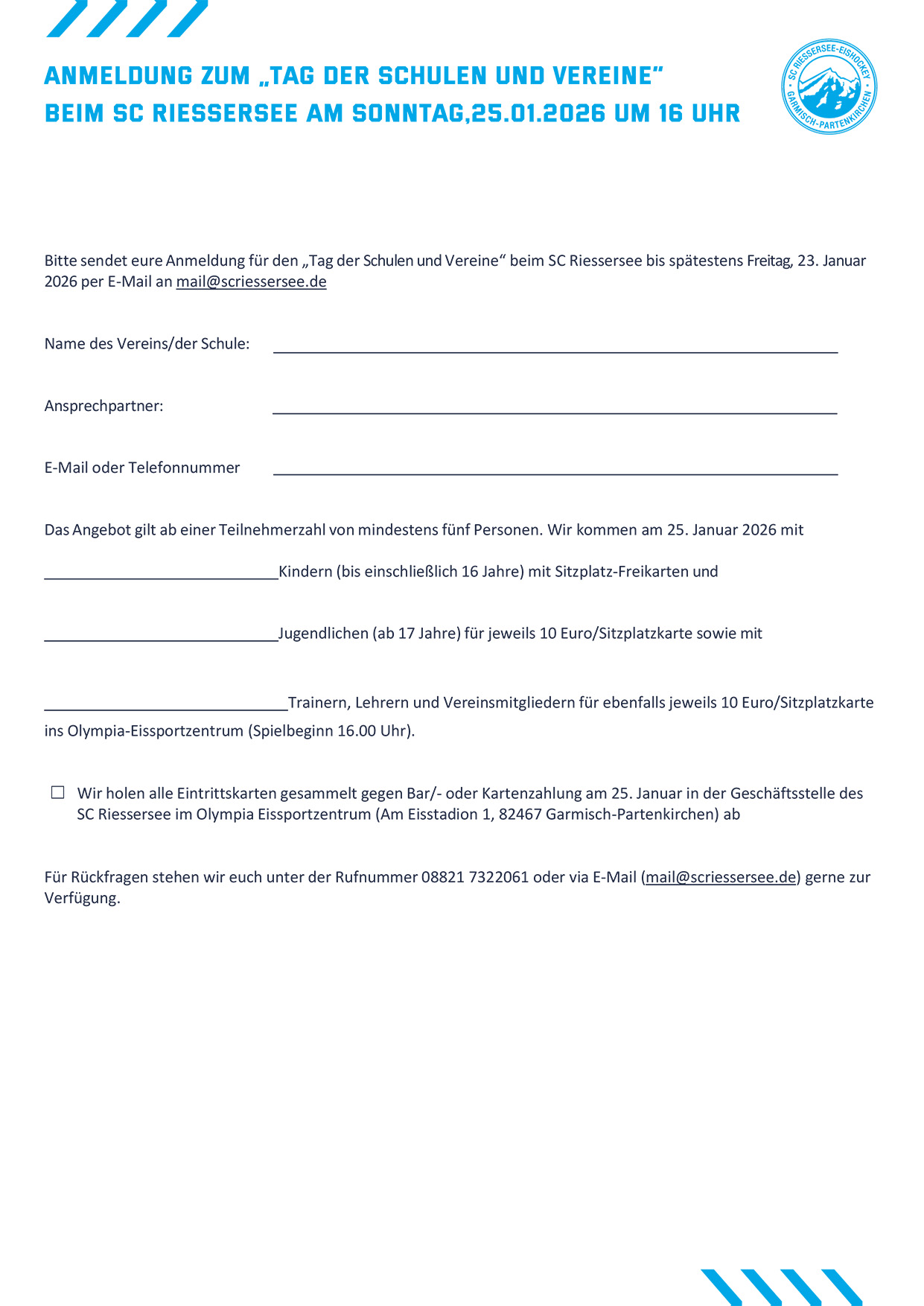 𝗭𝘄𝗲𝗶𝘁𝗲𝗿 𝗧𝗮𝗴 𝗱𝗲𝗿 𝗦𝗰𝗵𝘂𝗹𝗲𝗻 𝘂𝗻𝗱 𝗩𝗲𝗿𝗲𝗶𝗻𝗲 𝗯𝗲𝗶𝗺 𝗦𝗖 𝗥𝗶𝗲𝘀𝘀𝗲𝗿𝘀𝗲𝗲 - SC Riessersee ...